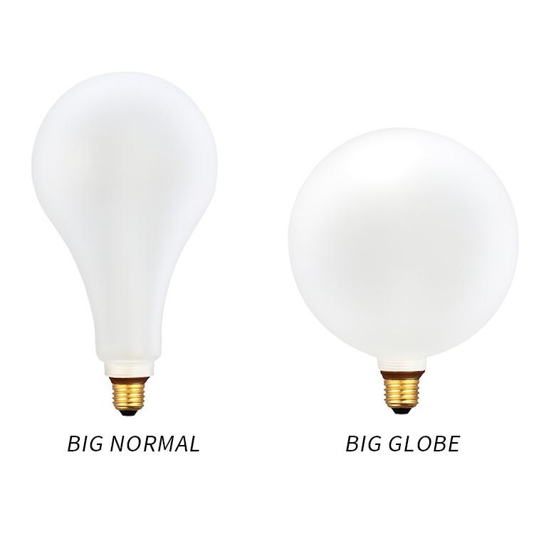 調光器対応 NOSTALGIA ノスタルジア ビッグ フロスト BIG NORMAL GLOBE エジソンバルブLED E26 FROST ...