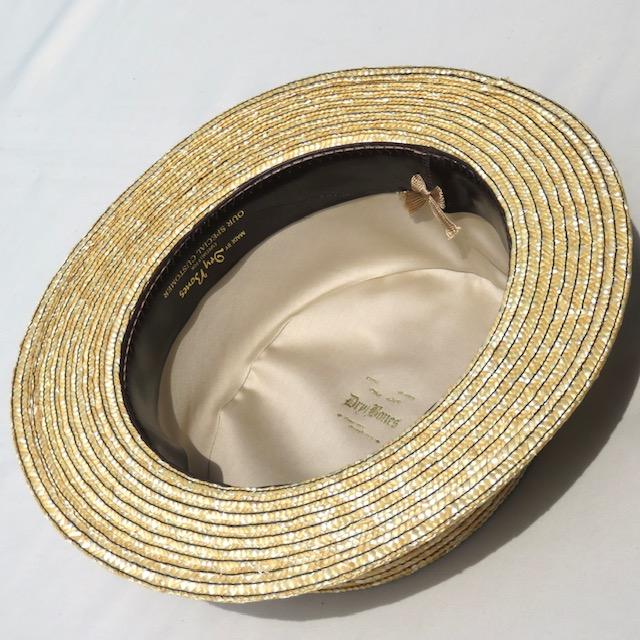 Dry Bones 60cm ドライボーンズ Straw Boater Hat カンカン帽 ストローハット ナチュラル : フラッシュキャデラック - 通販 - Yahoo!ショッピング