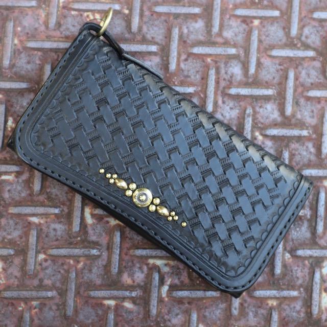 GuiltyFlame ギルティーフレーム バスケット柄 ロング レザーウォレット GF-LW9 ブラック : フラッシュキャデラック - 通販 - Yahoo!ショッピング