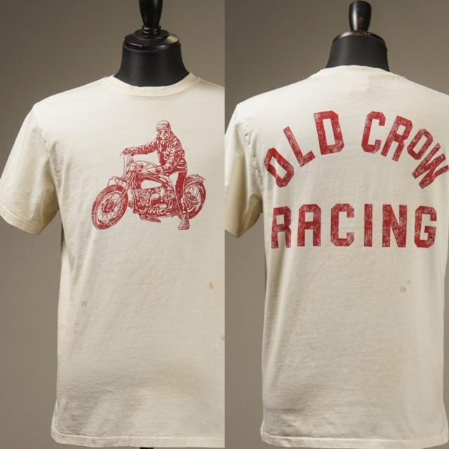 OLD CROW(GLAD HAND) CROW (オールドクロウ) RACING S/S Tシャツ Whiteビンテージフィニッシュ : フラッシュキャデラック - 通販 - Yahoo ...