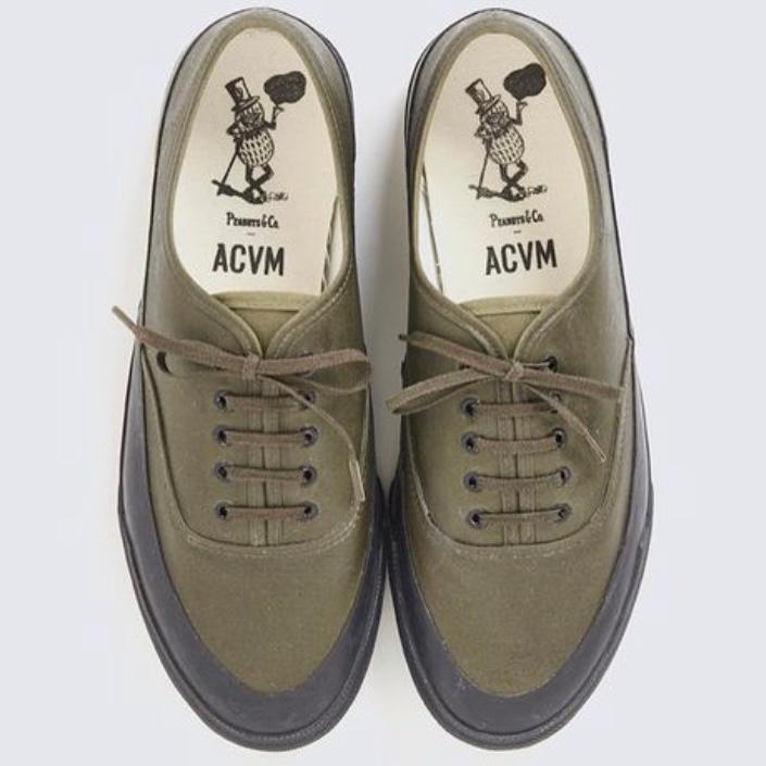PEANUTS＆CO 限定 26cm Peanuts&Co ACVM コラボ デッキシューズ WAXED COTTON P-DECK ...