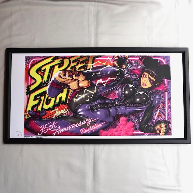 限定 ロッキンジェリービーン STREET FIGHTER V x Rockin’Jelly Bean Series 2 “JURI” ポスター ピンク フレーム付 EROSTIKA ...