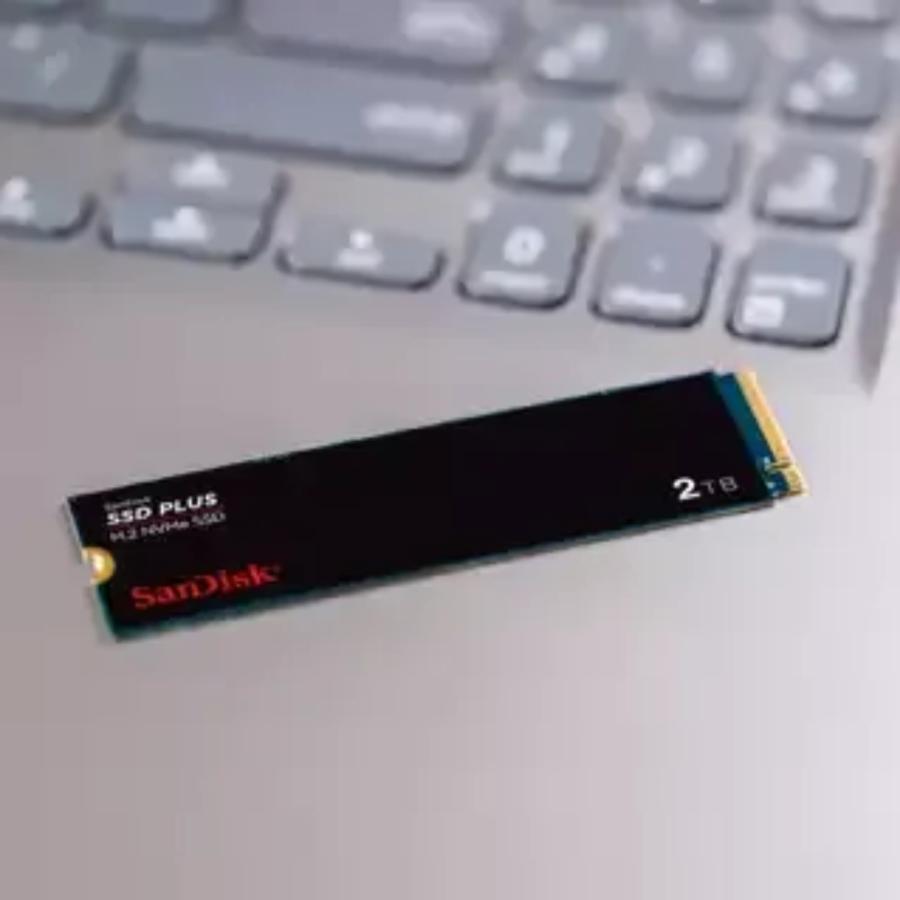 SanDisk M.2 2280 NVMe SSD Plus 2TB サンディスク PCIe Gen3 R:3200MB/s W:3000MB/s 海外リテール SDSSDA3N-2T00 ...