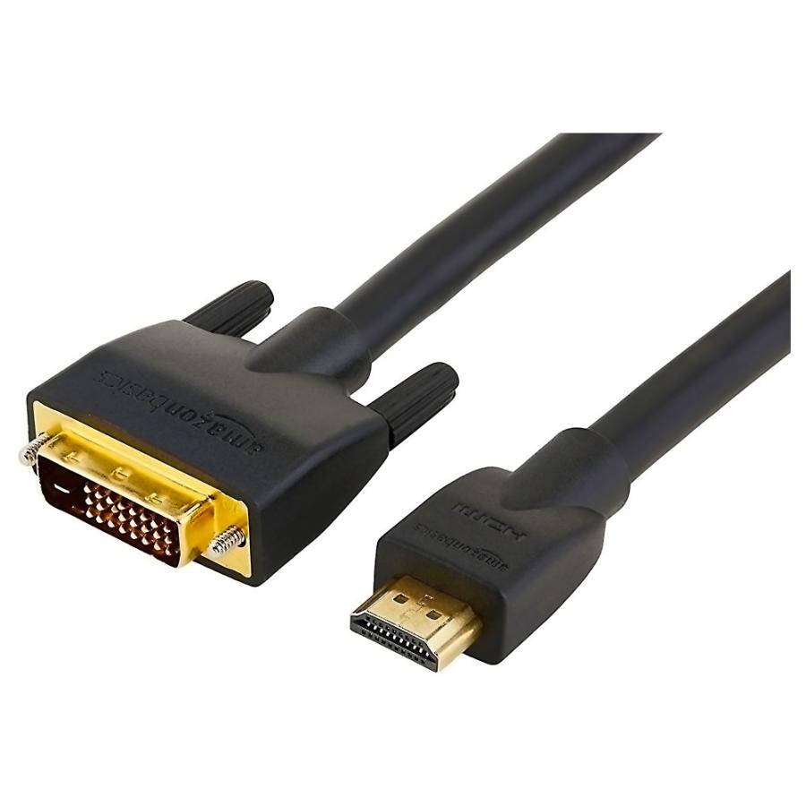 amazon HDMI-DVI 変換ケーブル 4.6m 黒 Amazon Basics Amazonベーシック 双方向 ハイスピード HDMI Aオス-DVI 24pinオス ブラック ...