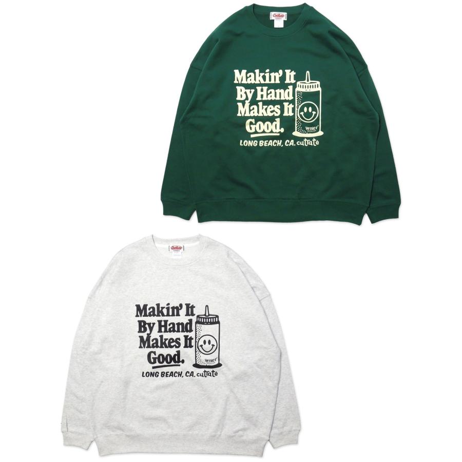 [CUTRATE] CUTRATE x VENICE8 COFFEE HOUSE "SMILEY FACE DISPENSER" CREW NECK SWEAT : FLASH POINT ...