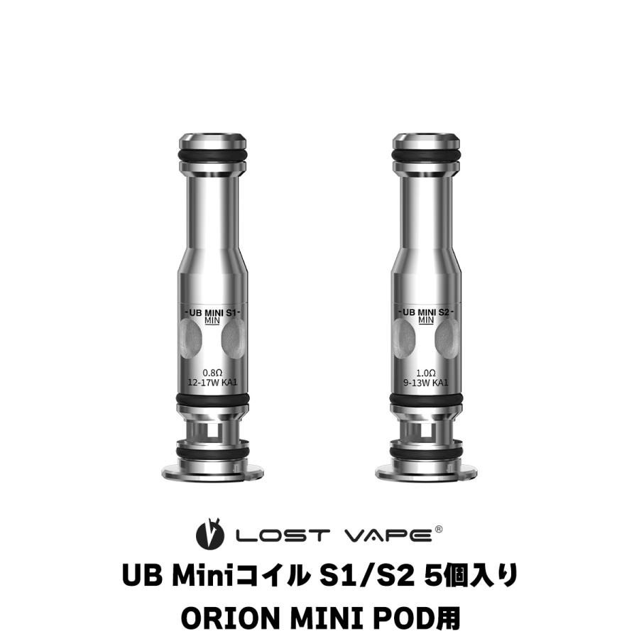 Lostvape UB Miniコイル 5個セット S1 S2 0.8Ω 1.0Ω ORION MINI POD用 電子タバコ vape べ ...