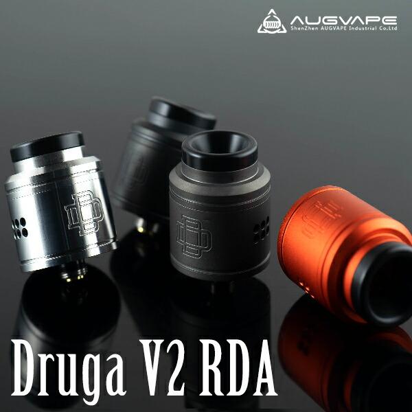 AUGVAPE Druga V2 RDA オーグベイプ オウグベイプ ドルーガ ドルーガV2 vape アトマイザー RBA 24mm ...