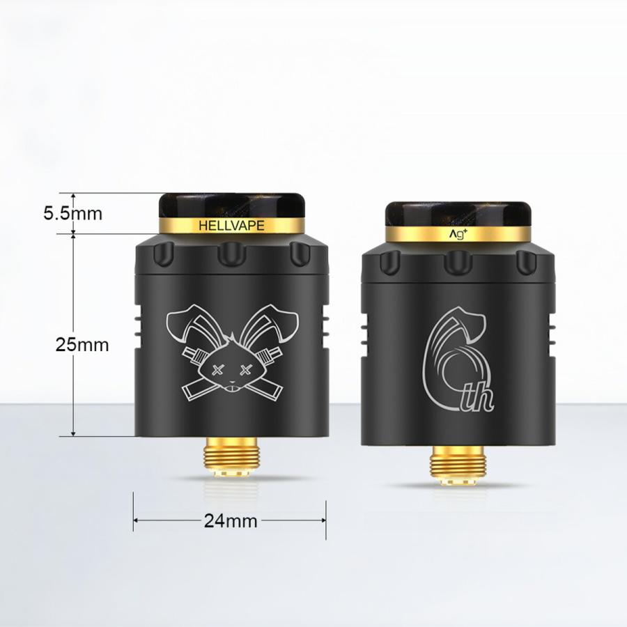 6周年 Hellvape Dead Rabbit V3 RDA 6th ヘルべイプ デッドラビット アニバーサリー 電子タバコ vape ...