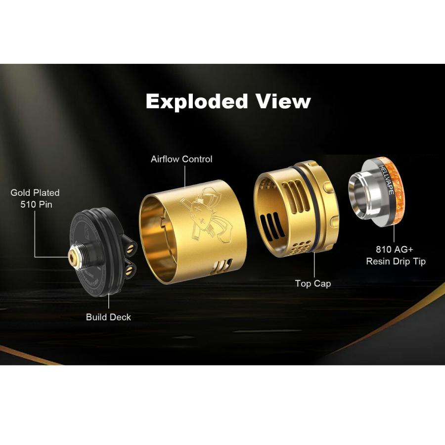 6周年 Hellvape Dead Rabbit V3 RDA 6th ヘルべイプ デッドラビット アニバーサリー 電子タバコ vape ...