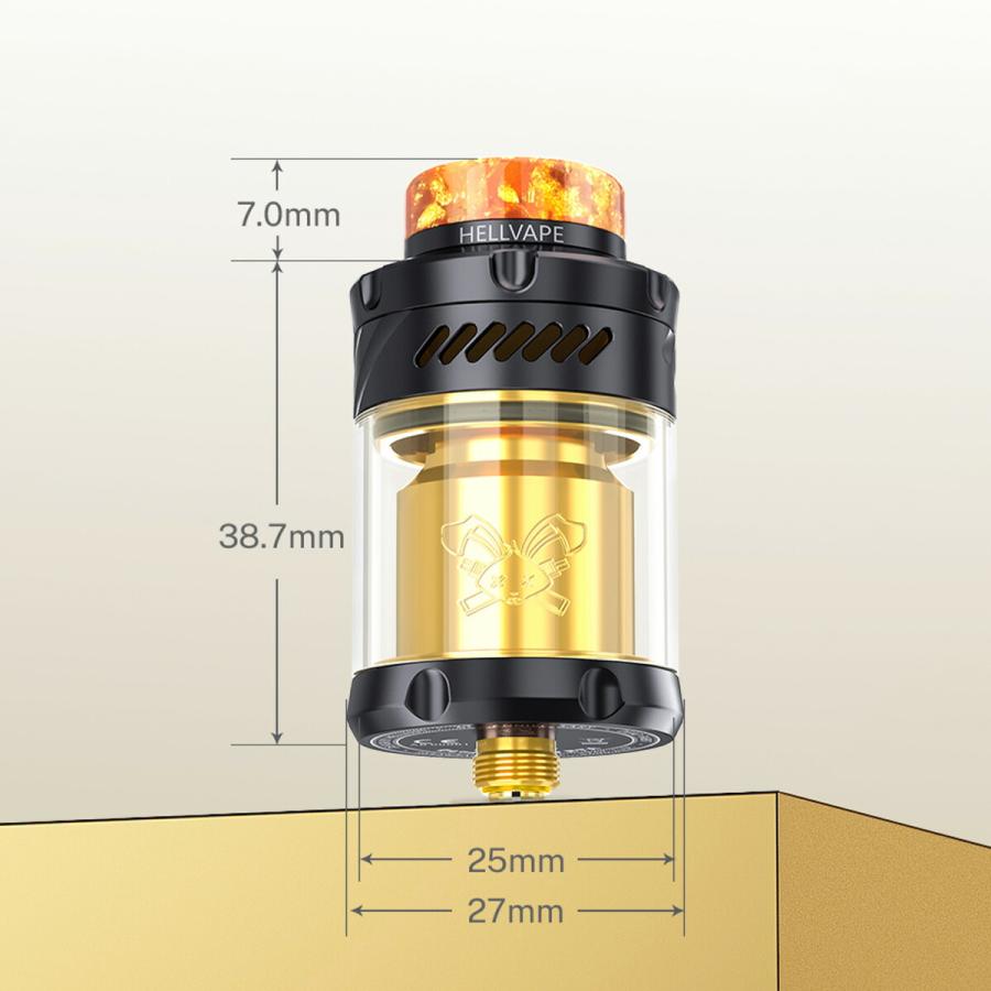 6周年 Hellvape Dead Rabbit V3 RTA 6th ヘルべイプ デッドラビット 電子タバコ vape アトマイザー RBA ...