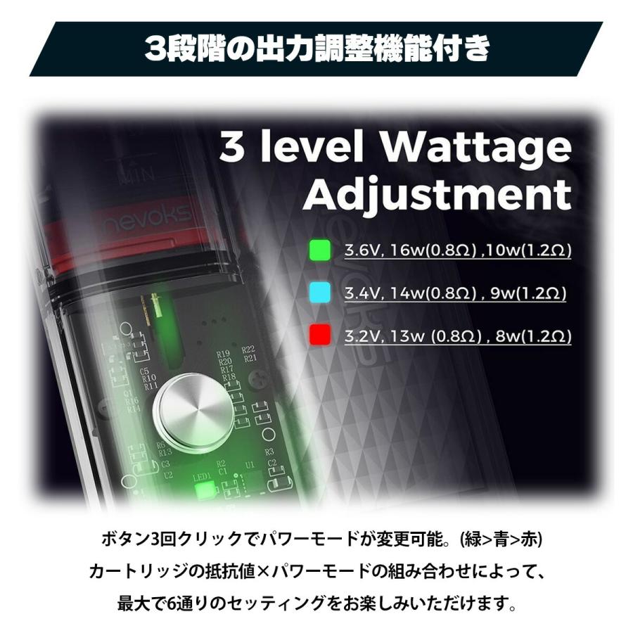 選べるPOD付き vape pod型 Nevoks APX C1 Pod ネボックス ポッド 電子タバコ 本体 MTL スターターキット ベイ ...