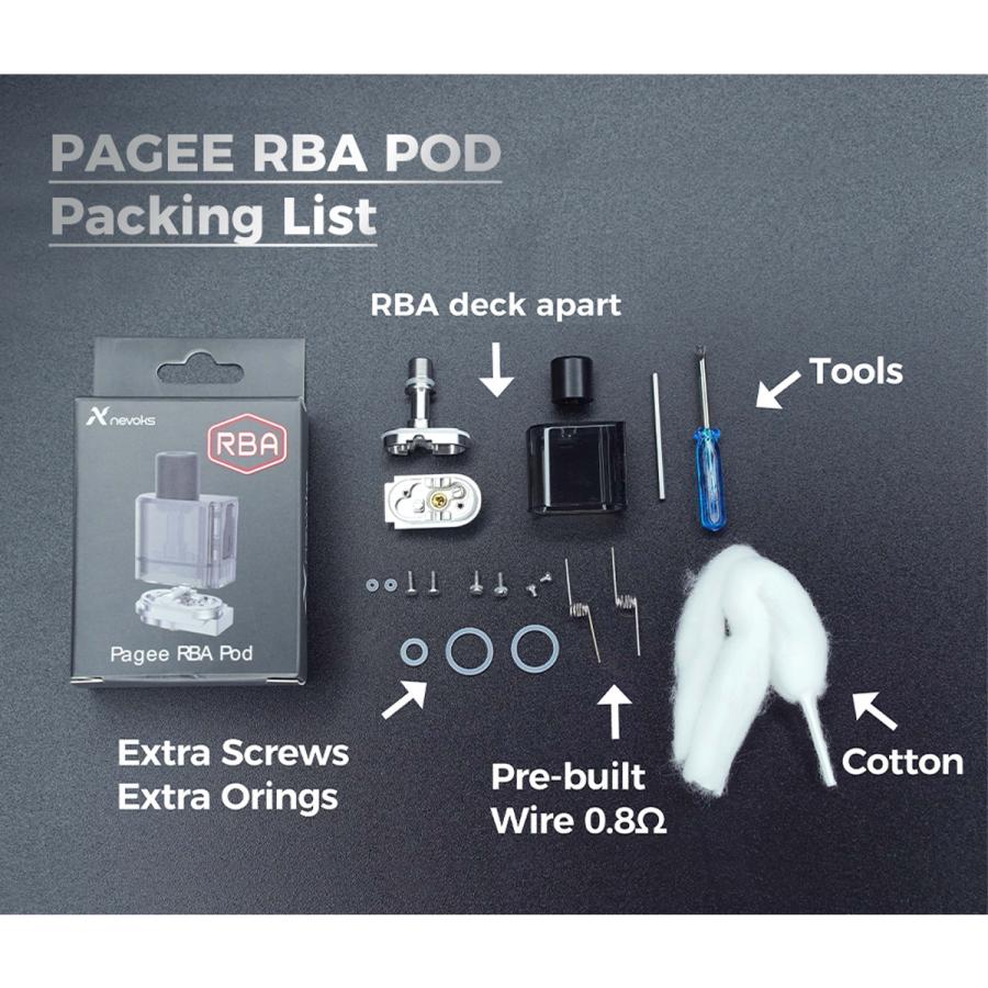 Nevoks Pagee POD用 RBA POD ネボックス ペイジー ポッド ビルド リビルド シングル コイル RTA 電子タバコ ...