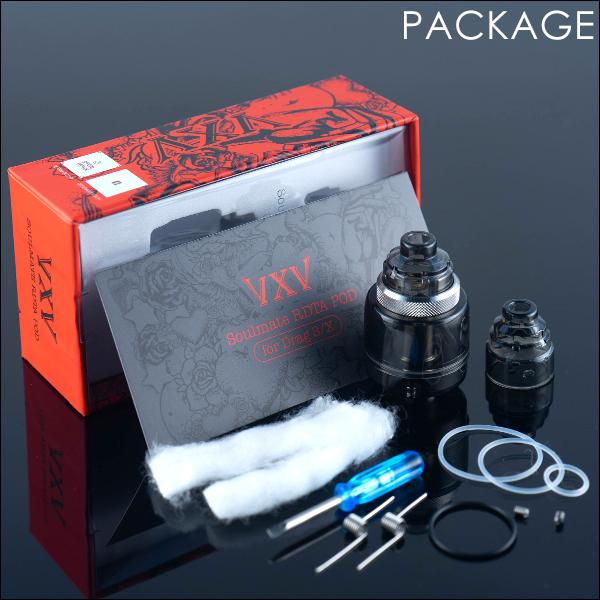 VXV Soulmate RDTA POD for VOOPOO DRAG S/X（社外品） ソウルメイト ドラッグ ビルド 510 ...