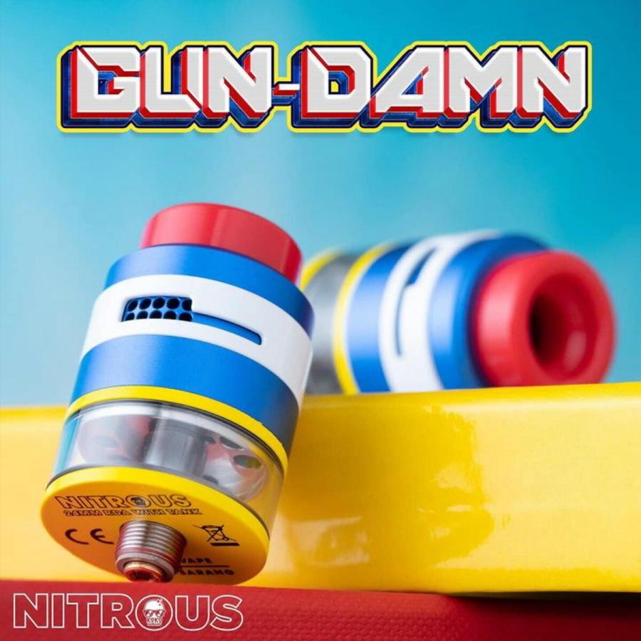 Damnvape NITROUS RDA with Tank 24mm RDTA ダムンベイプ ナイトラス 電子タバコ vape アトマイザー ...