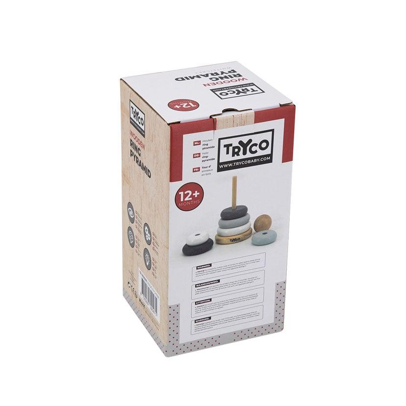 TRYCO 木のおもちゃ リングスタッキング トライコ 木製玩具 知育玩具 1歳 誕生日プレゼント 男の子 女の子 ハーフバースデー 出産祝い ...