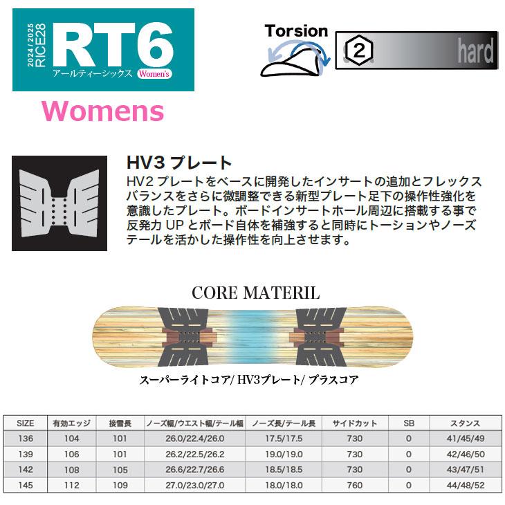 24-25 RICE28 ライス スノーボード RT6 アールティーシックス メンズ レディース ship1 : 24rc01rt6 : FLEA フレア - 通販 - Yahoo!ショッピング