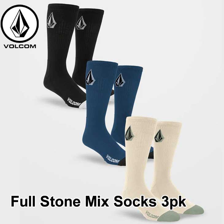 VOLCOM ボルコム クルー ソックス 靴下 メンズ 2025春夏 Full Stone Mix Socks 3pk 【3足組】 D6312500 ship1 : フレアボードショップヤフー ...