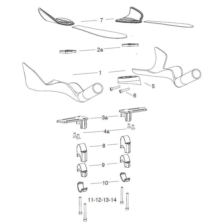 DEDA JET ONE デダ ジェット 1 カーボンモノコック クリップオン エアロバー : フリートBIKE AND TRIATHLON ...