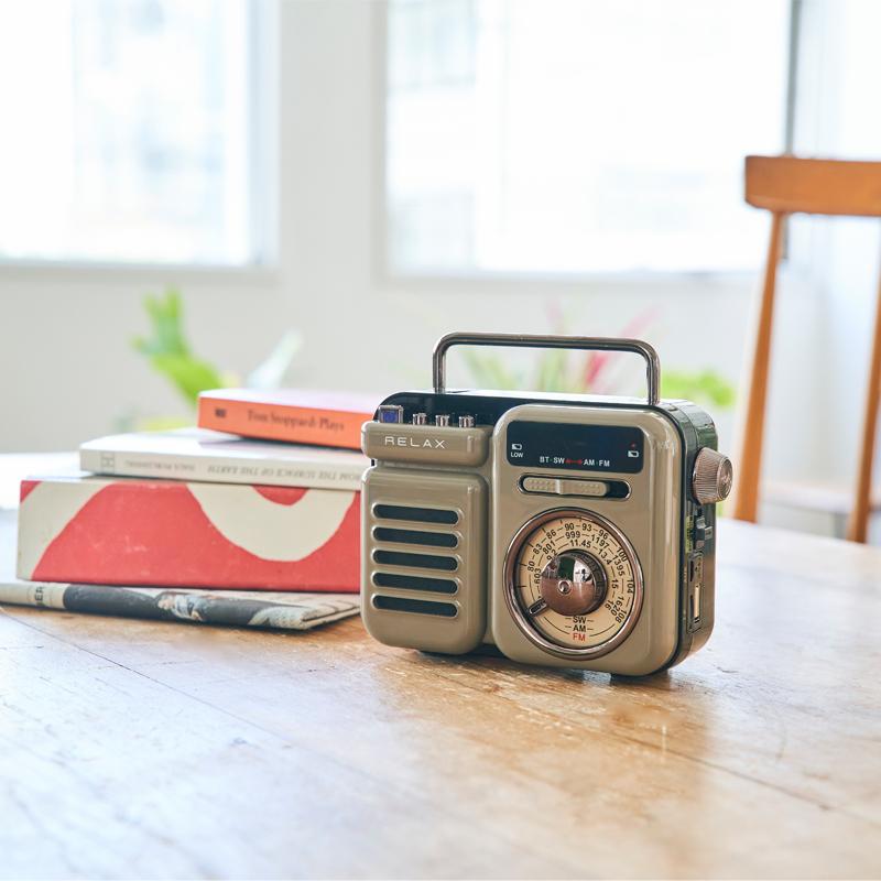 RELAX Multi Retro Radio（マルチレトロラジオ）多機能防災ラジオ Bluetoothスピーカー : Feelgood ...