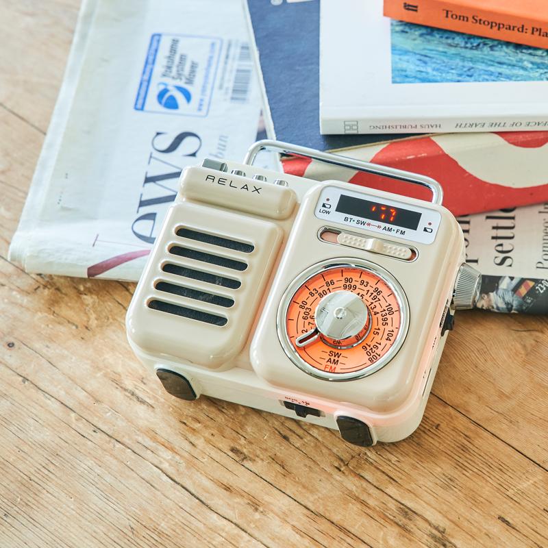 RELAX Multi Retro Radio（マルチレトロラジオ）多機能防災ラジオ Bluetoothスピーカー : Feelgood ...