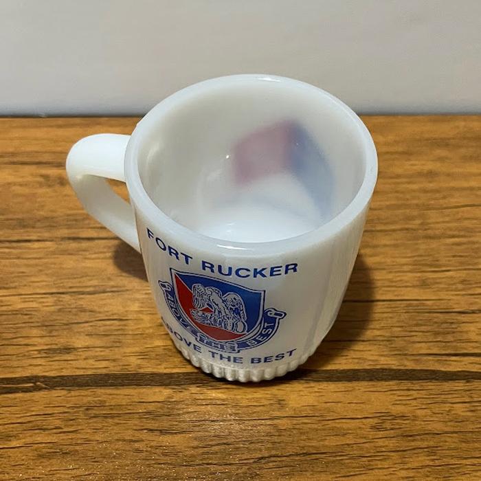 FIRE KING 中古 ファイヤーキング FireKing US Army RE-UP Fort Rucker リブボトム アドマグ C ...