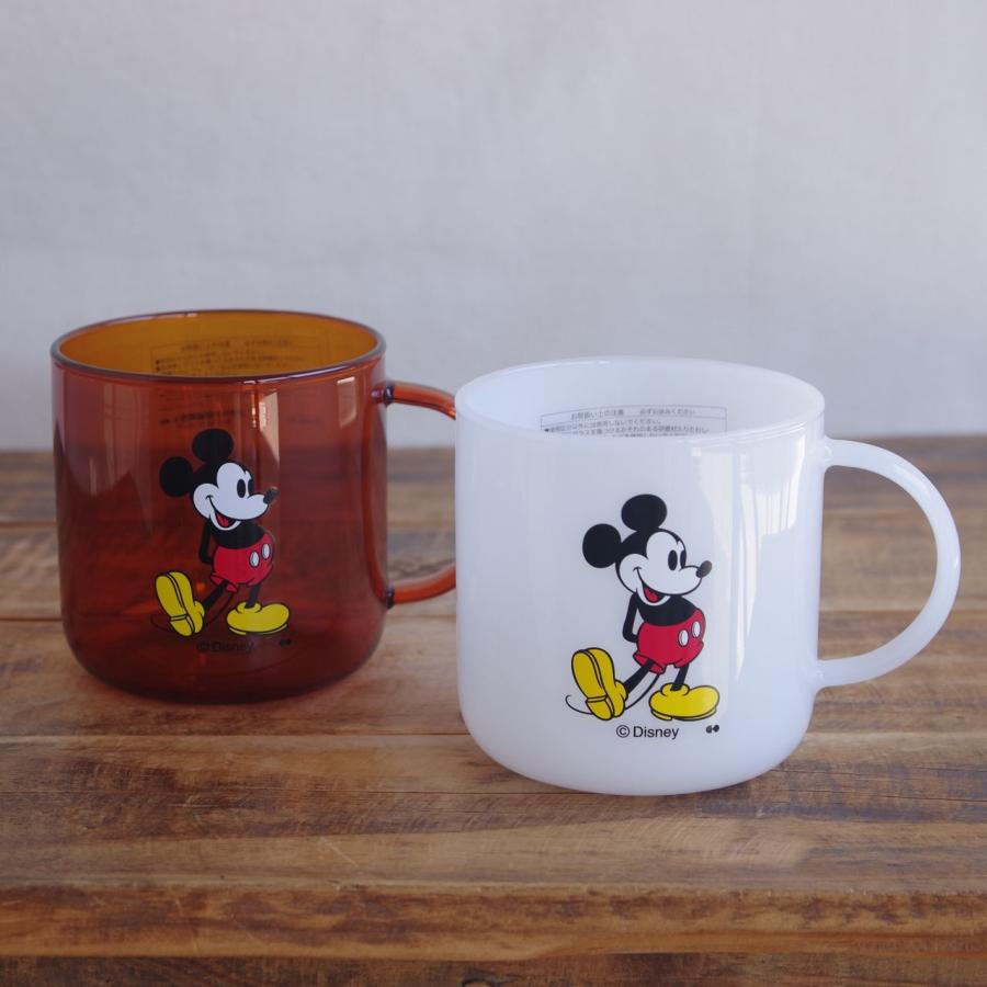 ディズニー ミッキーマウス 耐熱ガラスマグ 440ml ミッキー アンバー ホワイト ガラス食器 マグカップ Disney Micky Mouse : Flohmarkt フローマルクト ...