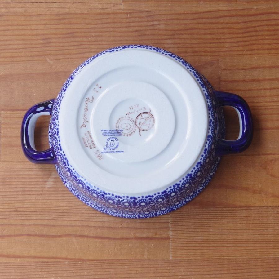 ポーリッシュポタリー ポーランド食器 持ち手付き グラタン皿 オーブンディッシュ 19cm 赤 水色 花柄 レース模様 Z153-DPLC : Flohmarkt フローマルクト - 通販 ...