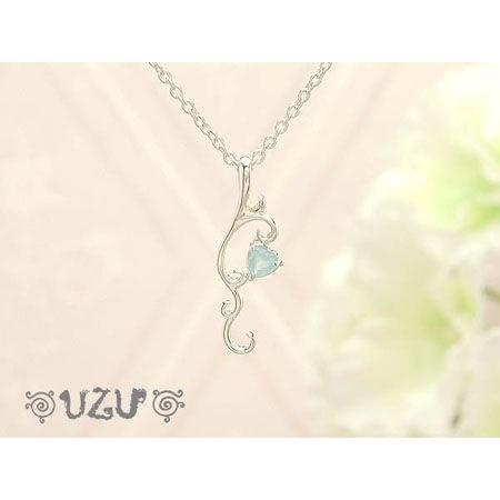 ウズ UZU ネックレス レディース アクセサリー シルバー925 鏡面 シーブルーカルセドニー ペンダント 純正チェーン付き NE-828 : ne-828 : Flora de stt ...