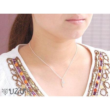 ウズ UZU ネックレス レディース アクセサリー シルバー925 鏡面 シーブルーカルセドニー ペンダント 純正チェーン付き NE-828 : ne-828 : Flora de stt ...