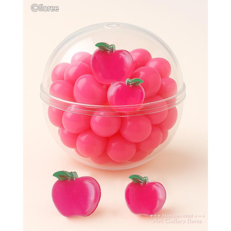 floree Miniature fruit gummy アップルグミ両面型（小・極小) シリコンモールド ミニチュア シリコーン型 フルーツ ...