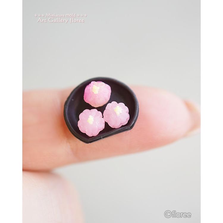 floree（フローレ） Miniature sweets 練り切り（桜・菊）和菓子シリーズ シリコンモールド ミニチュア和菓子型 練りきり型 ...