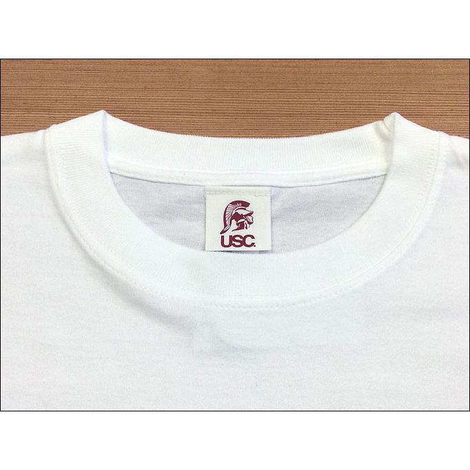 UCLA メール便 University of SOUTHERN CALIFORNIA TEE ホワイト USC カレッジT Tシャツ カットソー 半袖 USAG-001 : FLOSSY ...