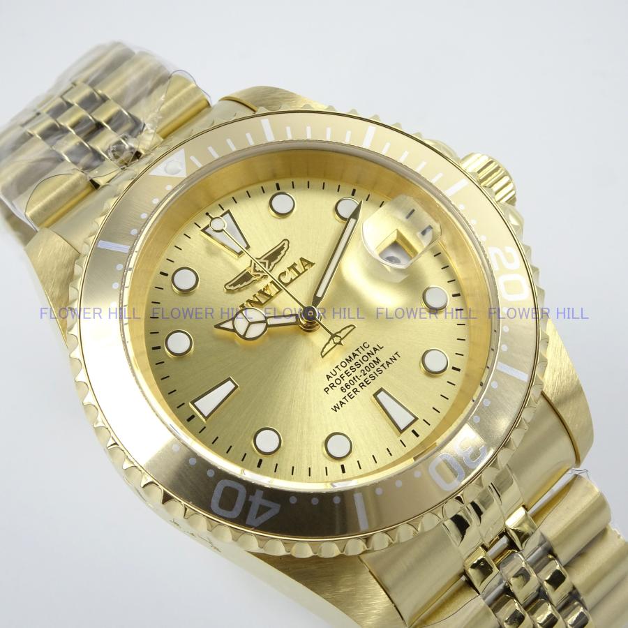 INVICTA（インビクタ） 腕時計 メンズ 自動巻き ゴールド PRO DIVER 30096 送料無料 : FLOWER HILL ...