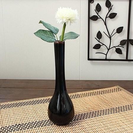 黒天目 鶴首一輪立て (花瓶 一輪立て 一輪挿し フラワーベース 黒天目 鶴首一輪立て (花瓶 一輪立て 一輪挿し フラワーベース