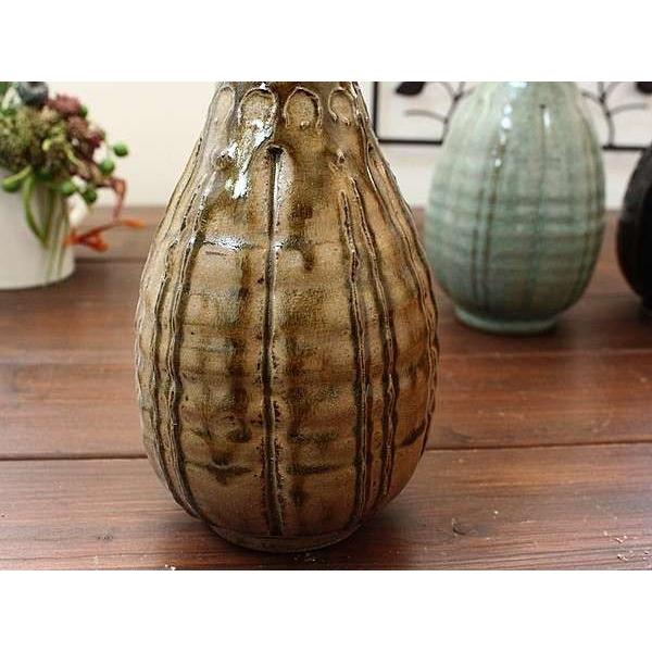 手造り 鶴首花瓶(黄瀬戸貫入入り) (和食器 花器 花瓶 手づくり 手造り 鶴首花瓶(黄瀬戸貫入入り) (和食器 花器 花瓶 手づくり