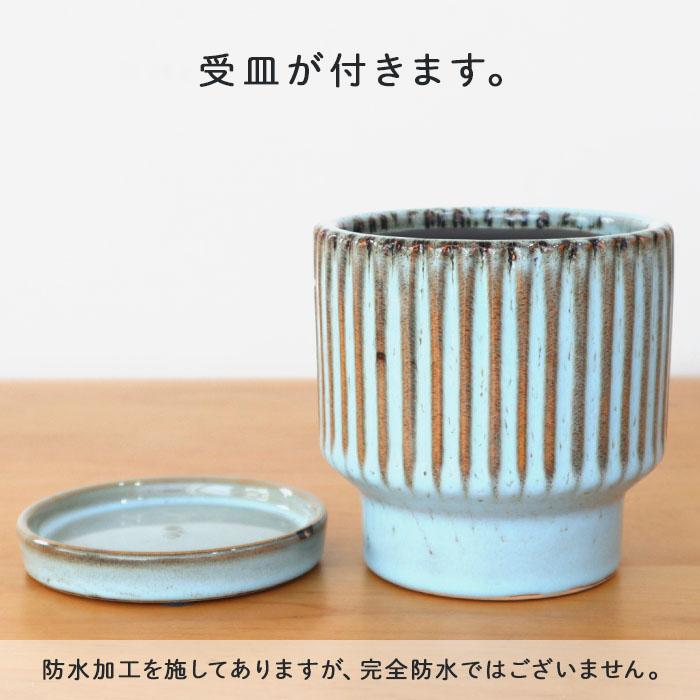 資 BG-2016S GV 4号 丸深ギヤ 受皿付 陶器 鉢 植木鉢 インテリア 多肉植物 おしゃれ 観葉植物 mrk : フラワーネット日本花キ流通 - 通販 - Yahoo!ショッピング