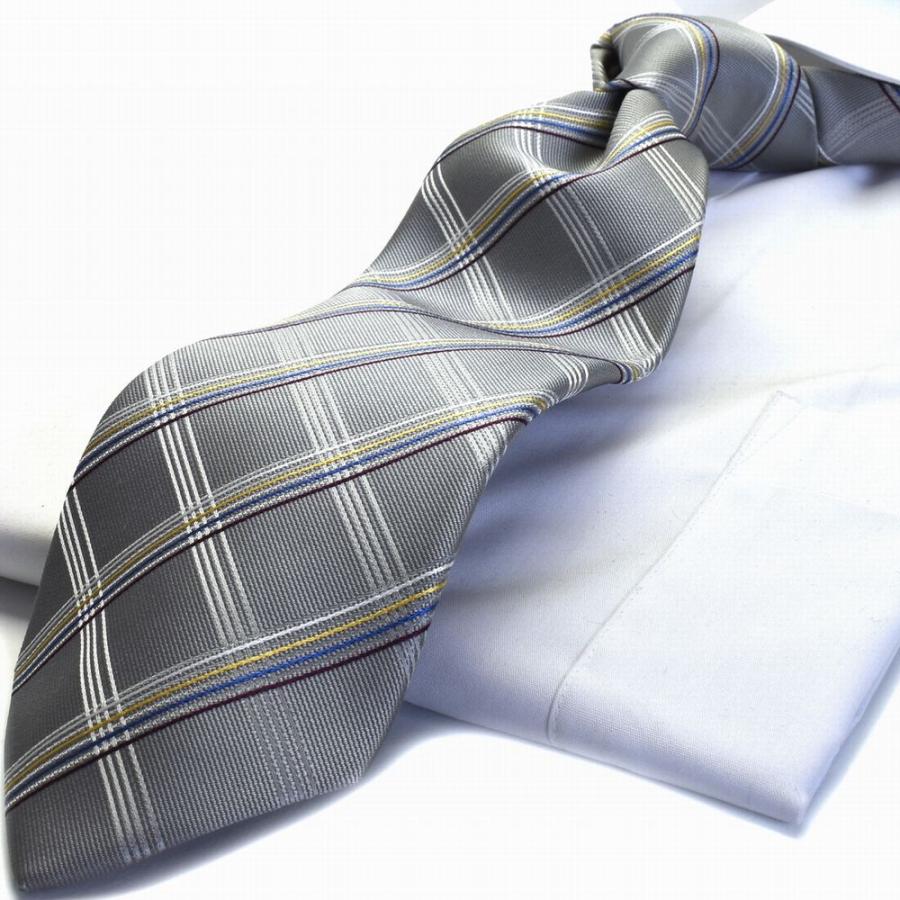 ネクタイ プレゼント ギフト ギフト 就活 MICHIKO LONDON ミチコロンドン グレー 格子柄/m-23c 日本製 :m-23c:ネクタイの専門店Flying Blue - 通販 ...