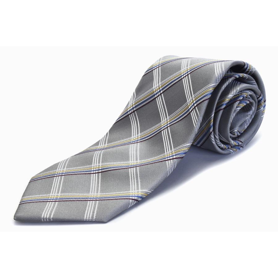 ネクタイ プレゼント ギフト ギフト 就活 MICHIKO LONDON ミチコロンドン グレー 格子柄/m-23c 日本製 :m-23c:ネクタイの専門店Flying Blue - 通販 ...