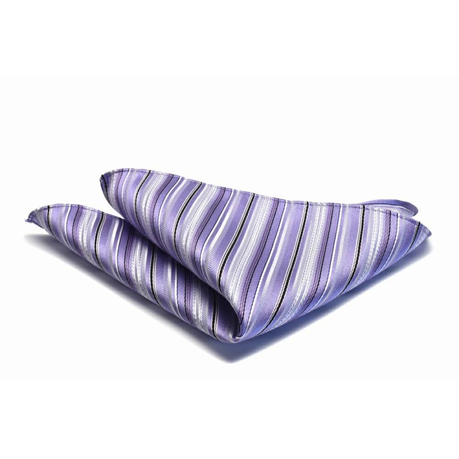 MICHIKO LONDON ジャガードチーフ(シルク100%) ストライプ柄 藤色 日本製 m-po-29b ポイント利用 : ネクタイの専門店Flying Blue - 通販 ...