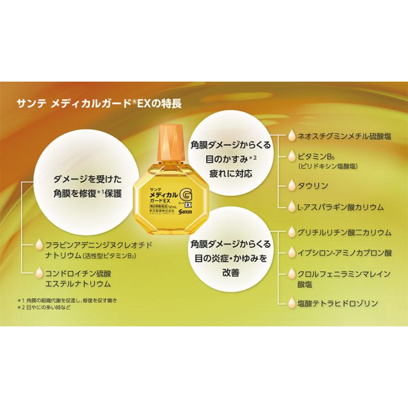 サンテ 【第2類医薬品】 サンテメディカルガードEX 12ml 紫外線 目薬 花粉症 疲れ目 クール : コク彩ヘルスケア - 通販 - Yahoo!ショッピング