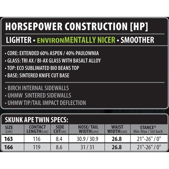 EARLY MODEL 26-27 LIB TECH リブテック スノーボード SKUNK APE TWIN 163W 166W メンズ 板 2026 2027 : follows - 通販 ...