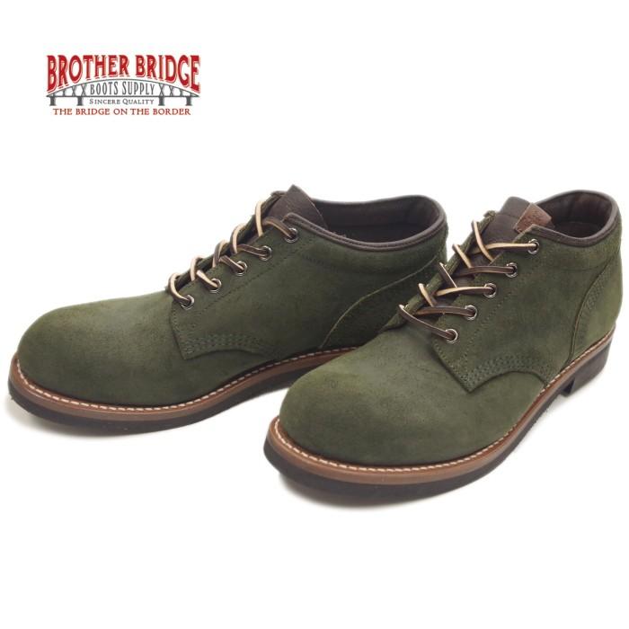 BROTHER BRIDGE 【SALE】BROTHER ブラザーブリッジ BIDASSOA BBB-A003 スエードカーキ プレーントゥ ...