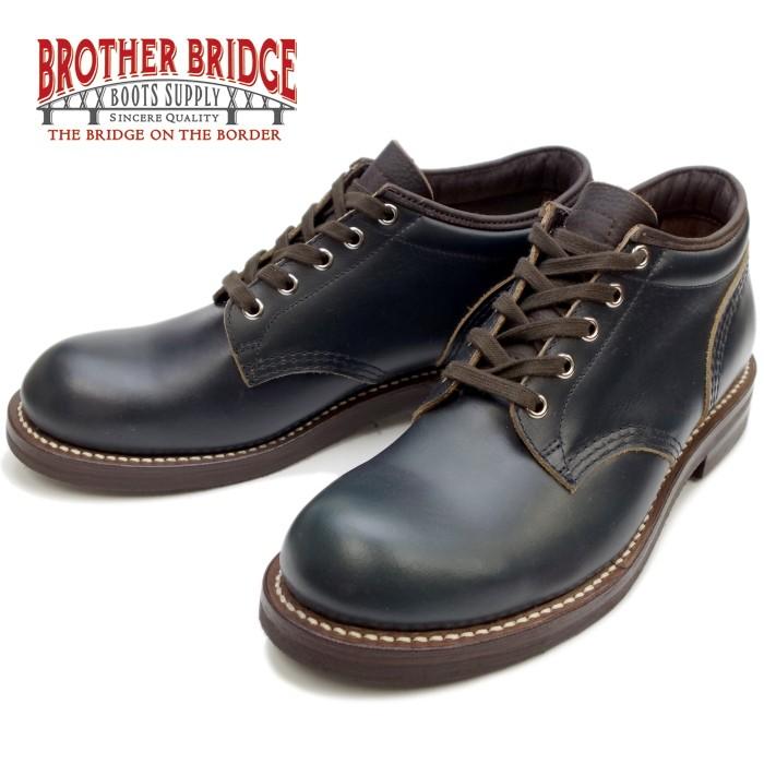 BROTHER BRIDGE 【SALE】BROTHER ブラザーブリッジ BIDASSOA BBB-A003 ネイビー プレーントゥミッド ...