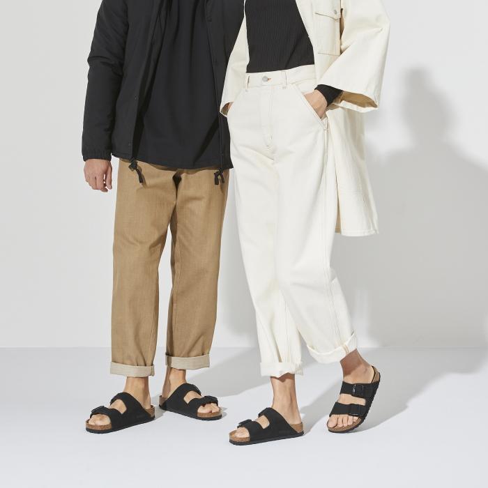 BIRKENSTOCK ビルケンシュトック アリゾナ ARIZONA 951321 951323 ブラック スエード ソフトフットベッド ...