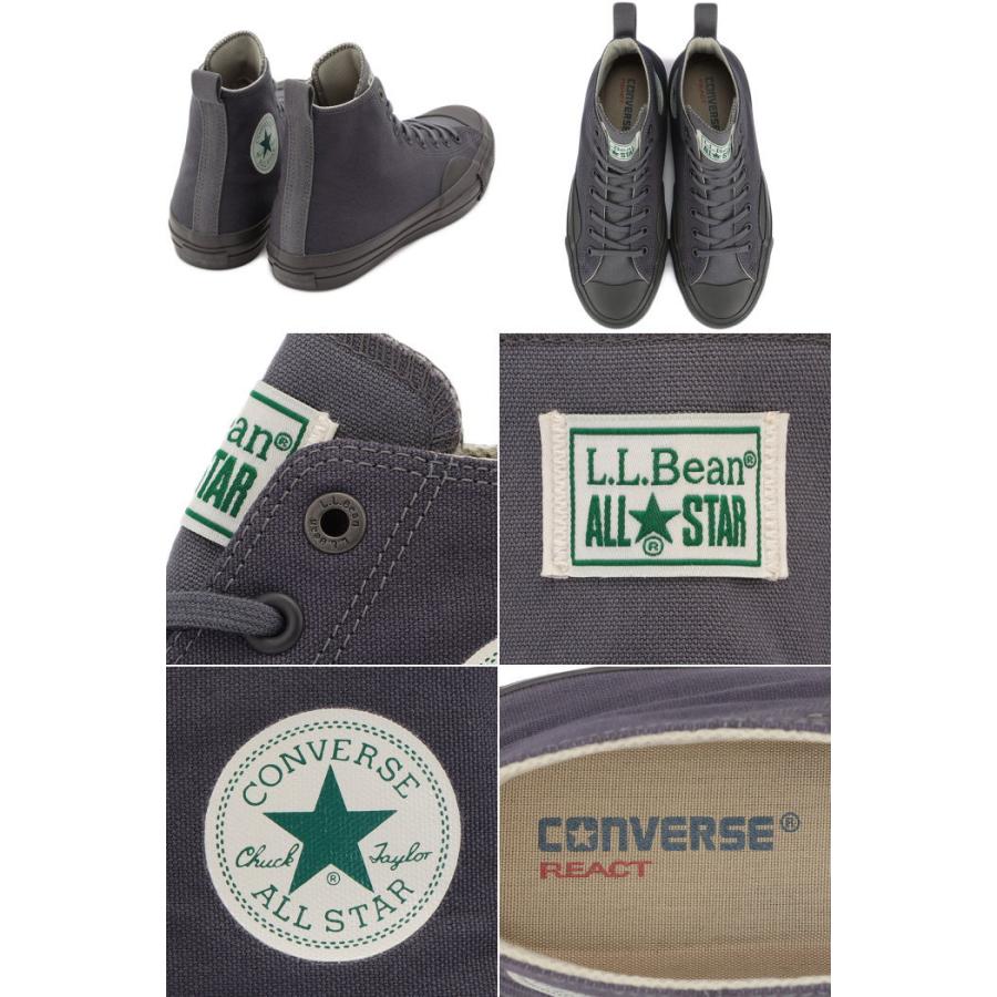 ALL STAR 100 コンバース オールスター 100周年 ハイカット CONVERSE L.L.Bean HI ストーングレイ エルエルビーン 撥水 スニーカー メンズ レディース ...