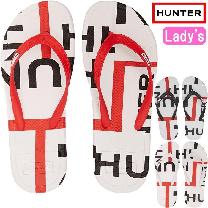 HUNTER ハンター サンダル WFD1058EXL 国内正規品 Womens Original Exploded Logo Flip Flops オリジナル エクスプローテッドロゴ ...