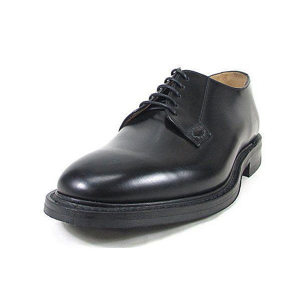 Loake（ローク） ローク ビジネスシューズ LOAKE WAVERLEY ブラック Made in ENGLAND メンズ プレーントゥ ...