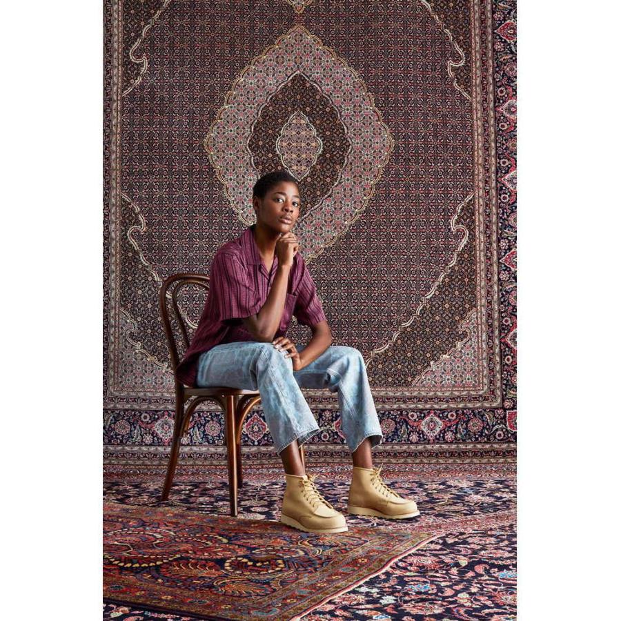 RED WING SHOES レッドウィング ブーツ レディース 本革 3328 [Cream "Abilene" Roughout] 6 ...