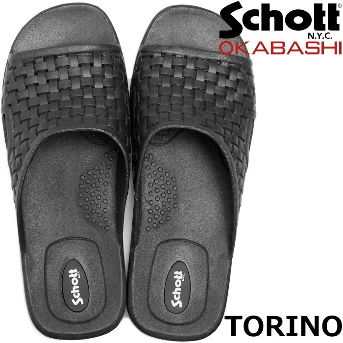 Schott N.Y.C TORINO ショット トリノ O-90614 OKABASHI オカバシ ビーチサンダル メンズ サンダル ...
