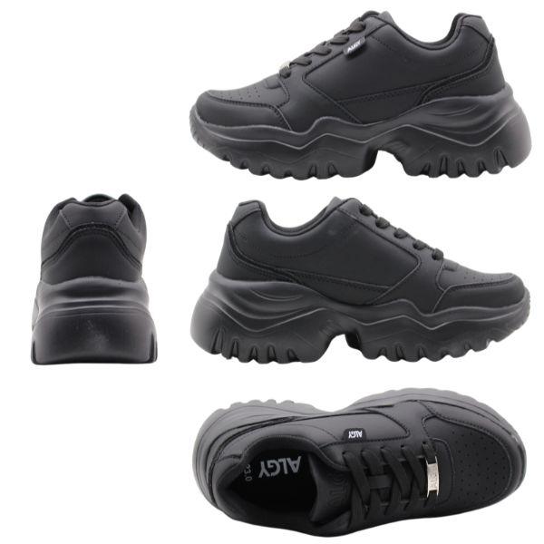 algy ALGY アルジー スニーカー キッズ ジュニア 靴 ホワイト 白 ブラック 黒 ボリュームソール ティーン ニコプチ にこぷち 厚底 女の子 小学生 中学生 4501 : フット ...